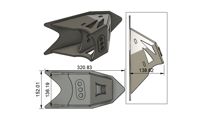 Universal Upper link mounts - 3 Hole | Rampt Customs